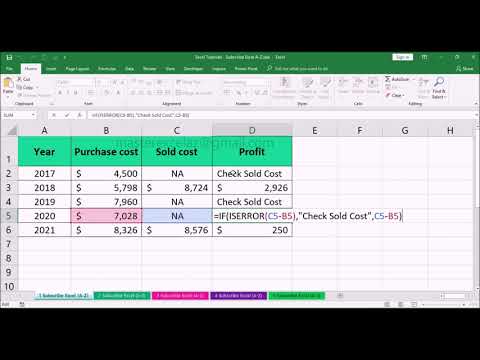 #VALUE! error - how to fix / correct / remove in MS Excel Spreadsheet 2016