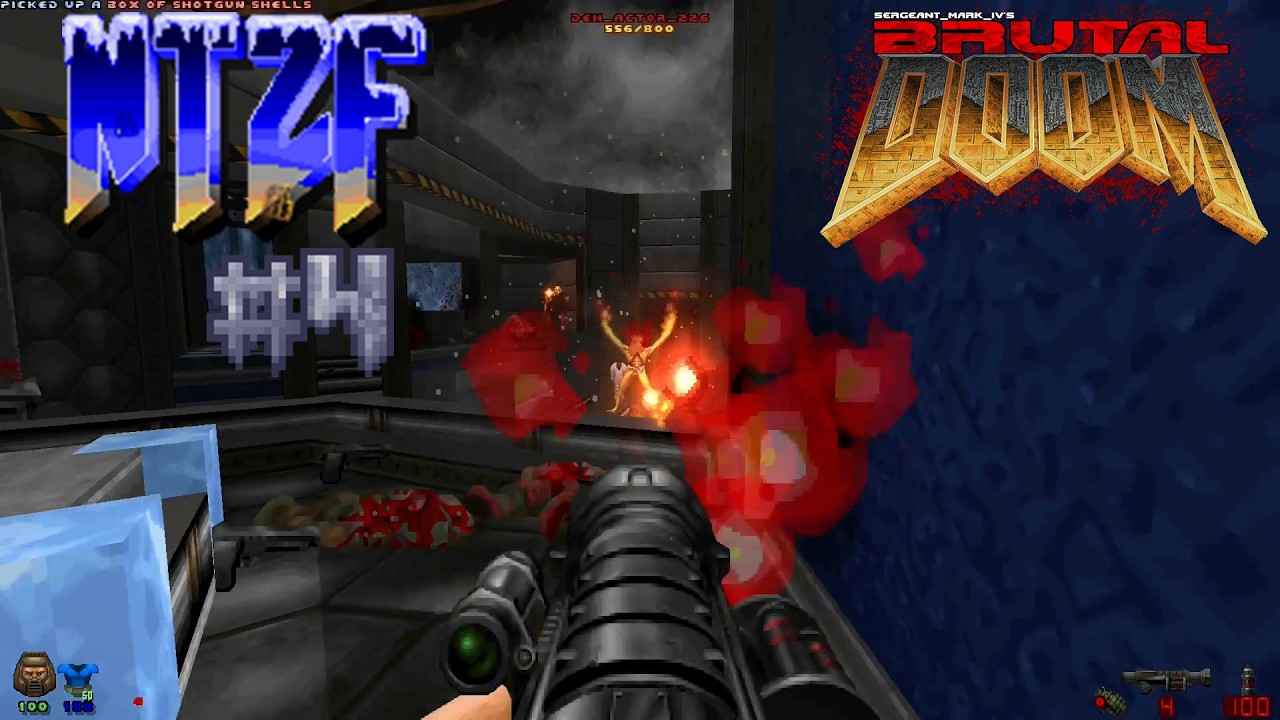 Brutal Doom v22 + megaWad No Time 2 Freeze Russian Doom Community Project #4