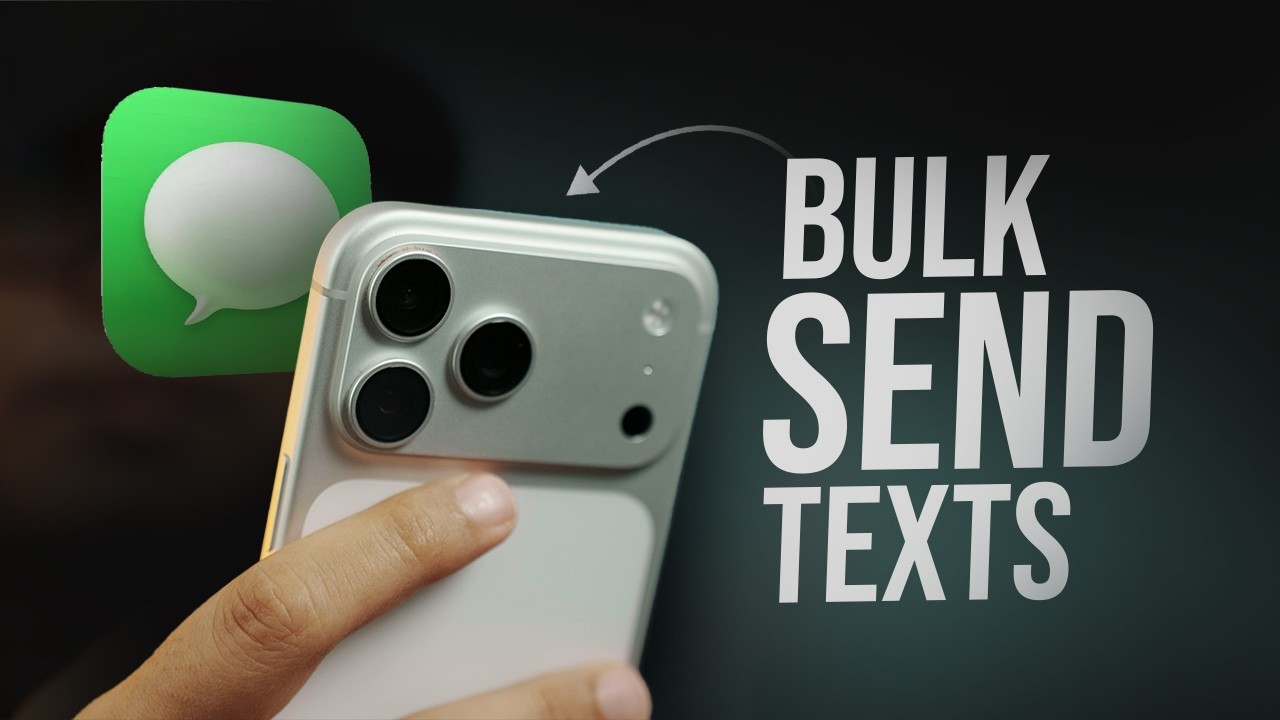 How to Send Bulk SMS on iPhone (tutorial)