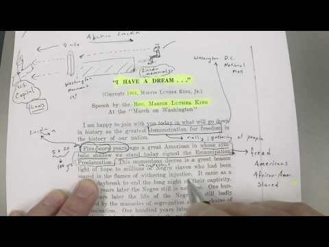 Martin Luther King: I Have A Dream: Textual Analysis (Part 1)
