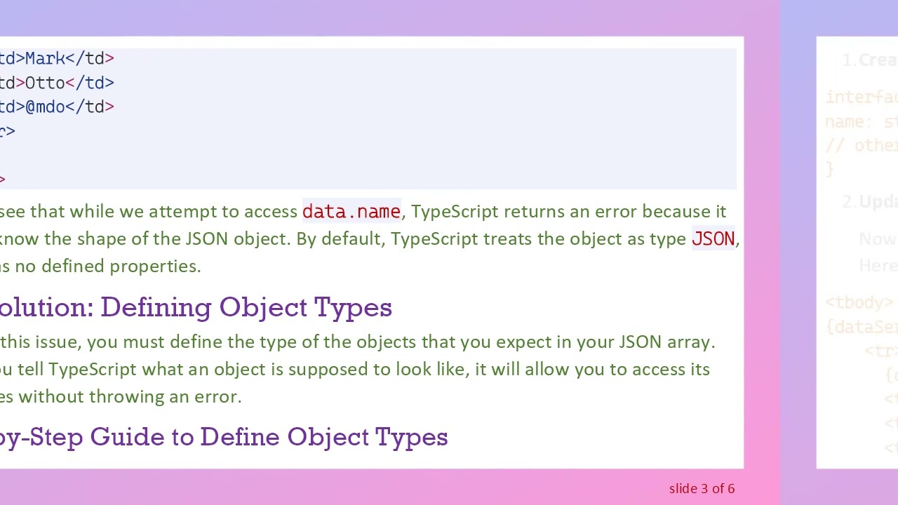 How to Map a JSON Array in React with TypeScript