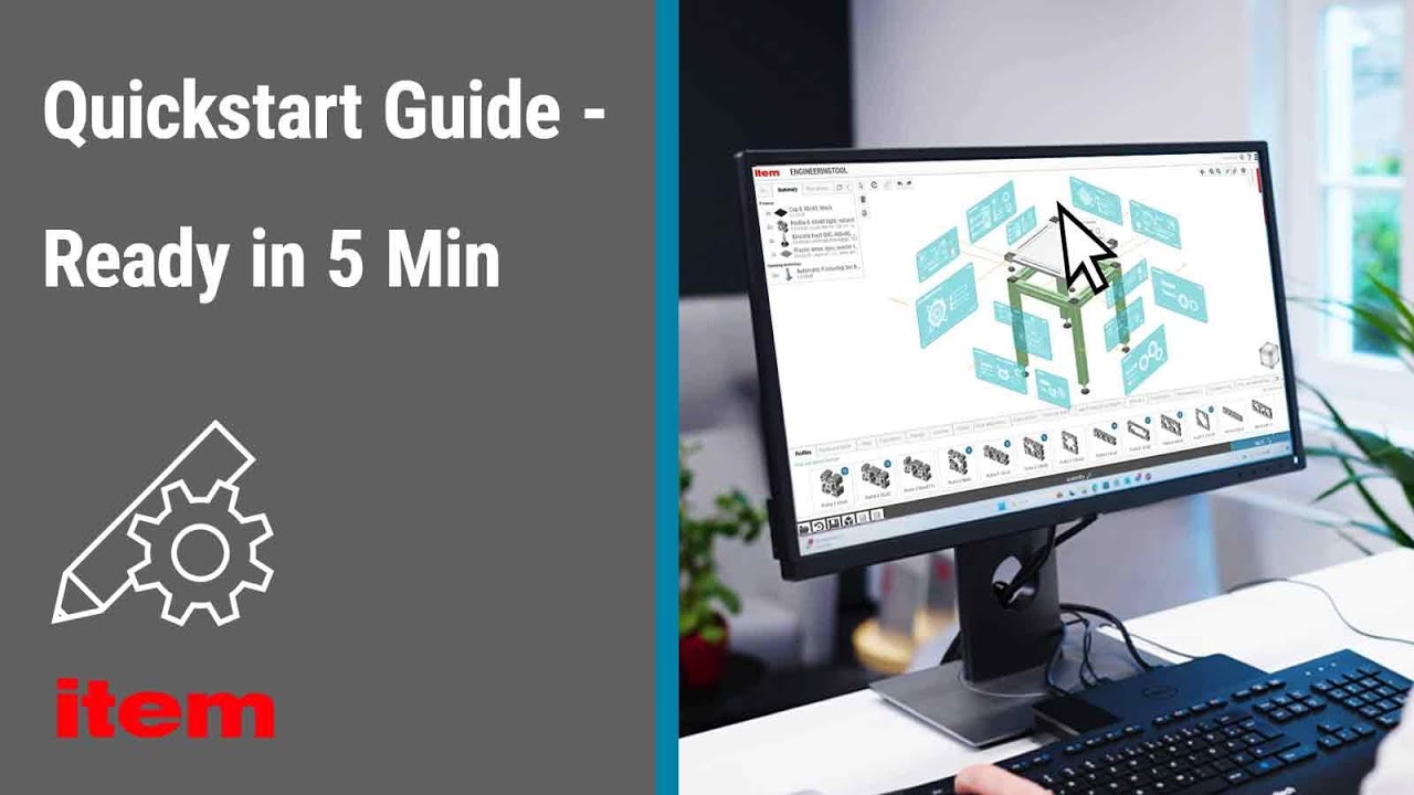 How to design with aluminum profiles & fasteners in item Engineeringtool
