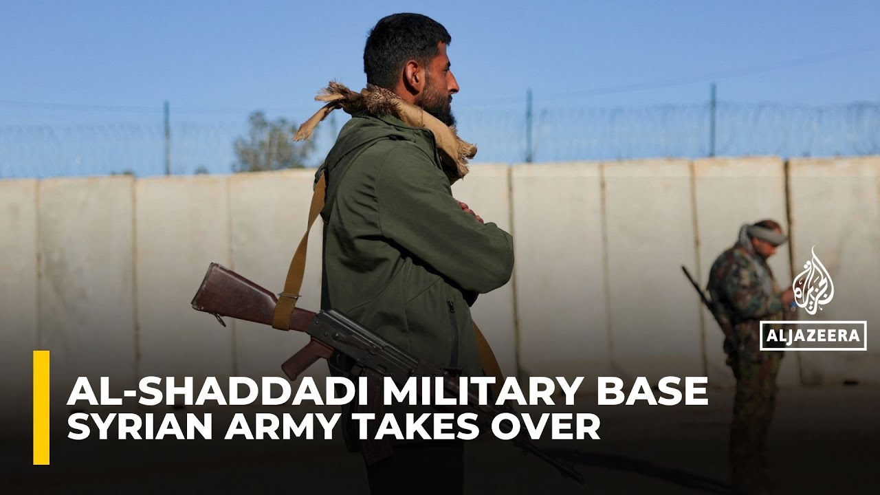 Syrian army takes control of al-Shaddadi base in coordination with US after its forces withdrew