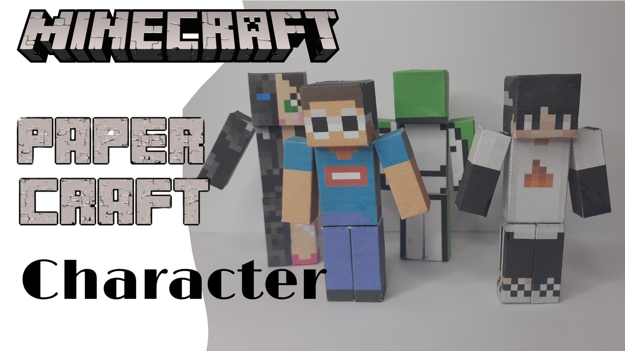 Make your own Minecraft paper craft character using your own skin!
