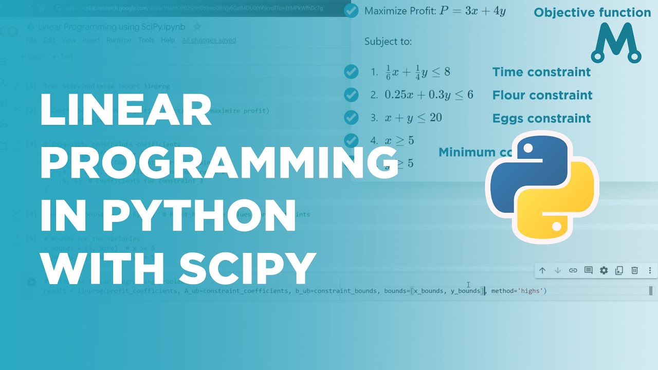 Linear Programming in Python with SciPy - Easy Example!