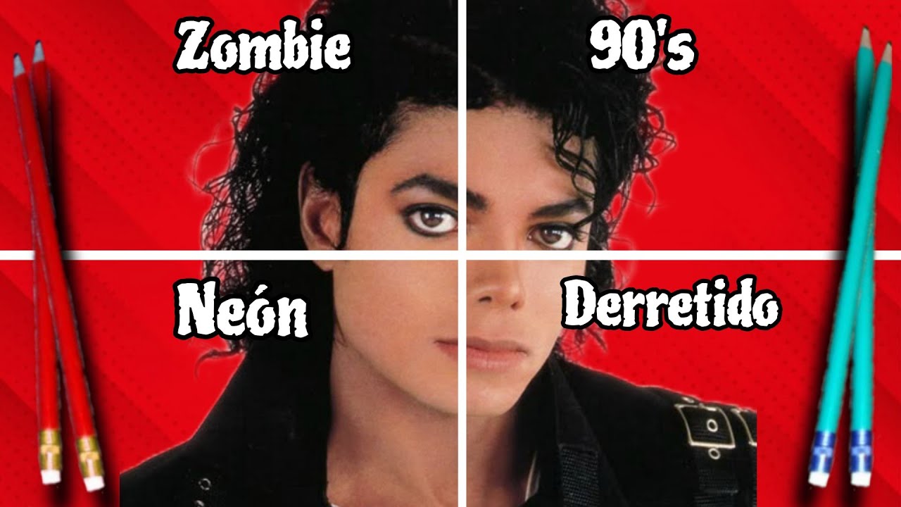 Drawing Michael Jackson in 4 Amazing Styles! Roulette Decide!