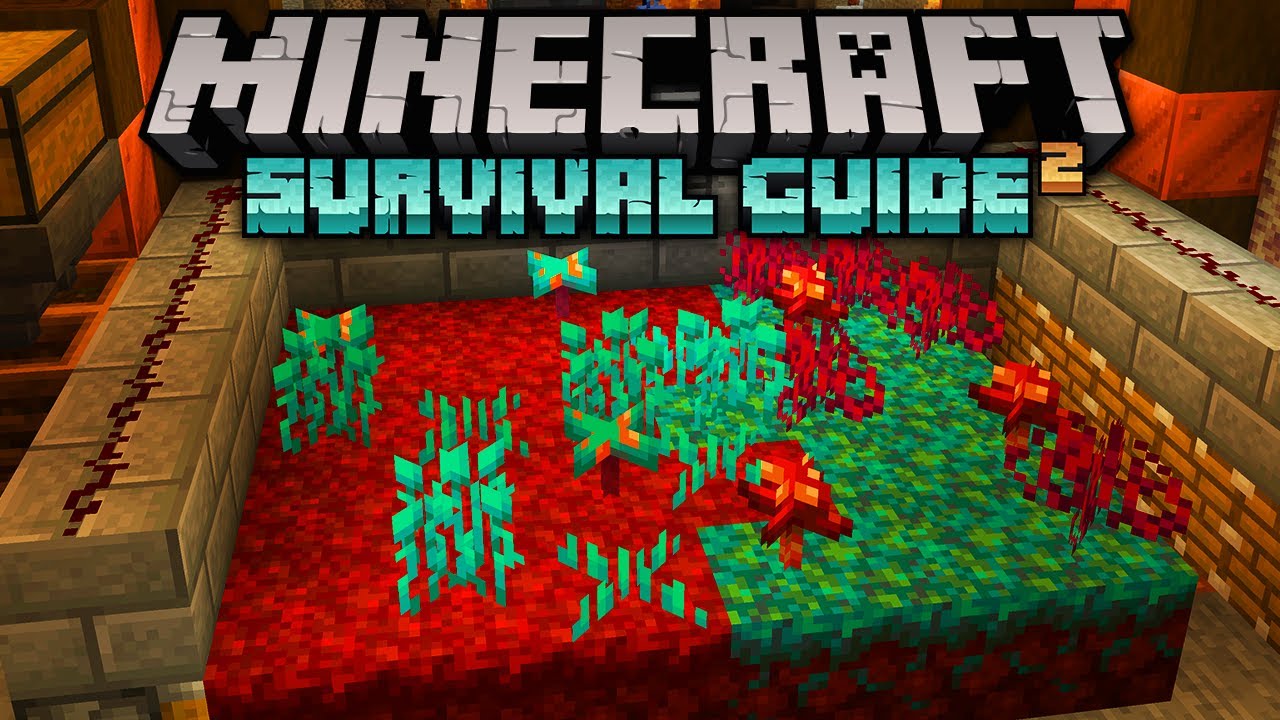 Crimson & Warped Fungus Farm! ▫ Minecraft Survival Guide (1.18 Tutorial Let's Play) [S2 E61]