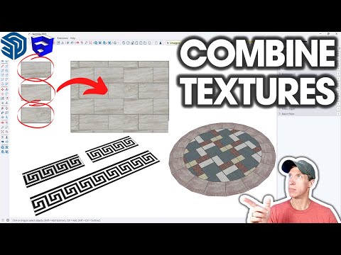 How to Use COMBINE TEXTURES in SketchUp to quickly make seamless textures and more!