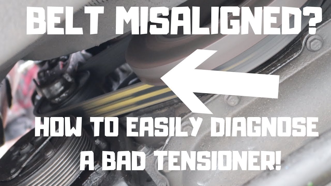 Serpentine Belt Misaligned on pulley? How to easily diagnose a bad tensioner. 94-02 Cummins