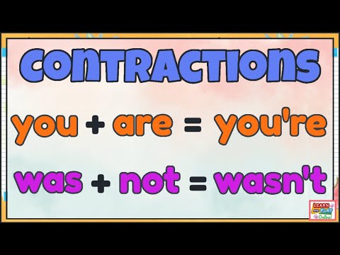 Contractions for Kids- Video 2