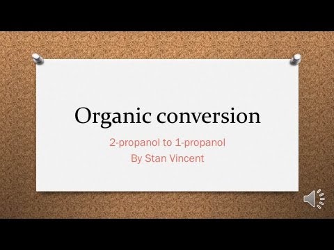 Organic conversion convert 2-propanol to 1-propanol – Stan's Academy