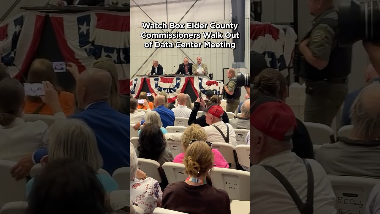 Utah data center: County commissioners walk out of meeting with angry crowd