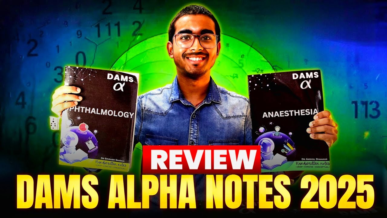 DAMS Alpha Handwritten Notes Review – NEET PG & INI-CET 2025 Edition 📚