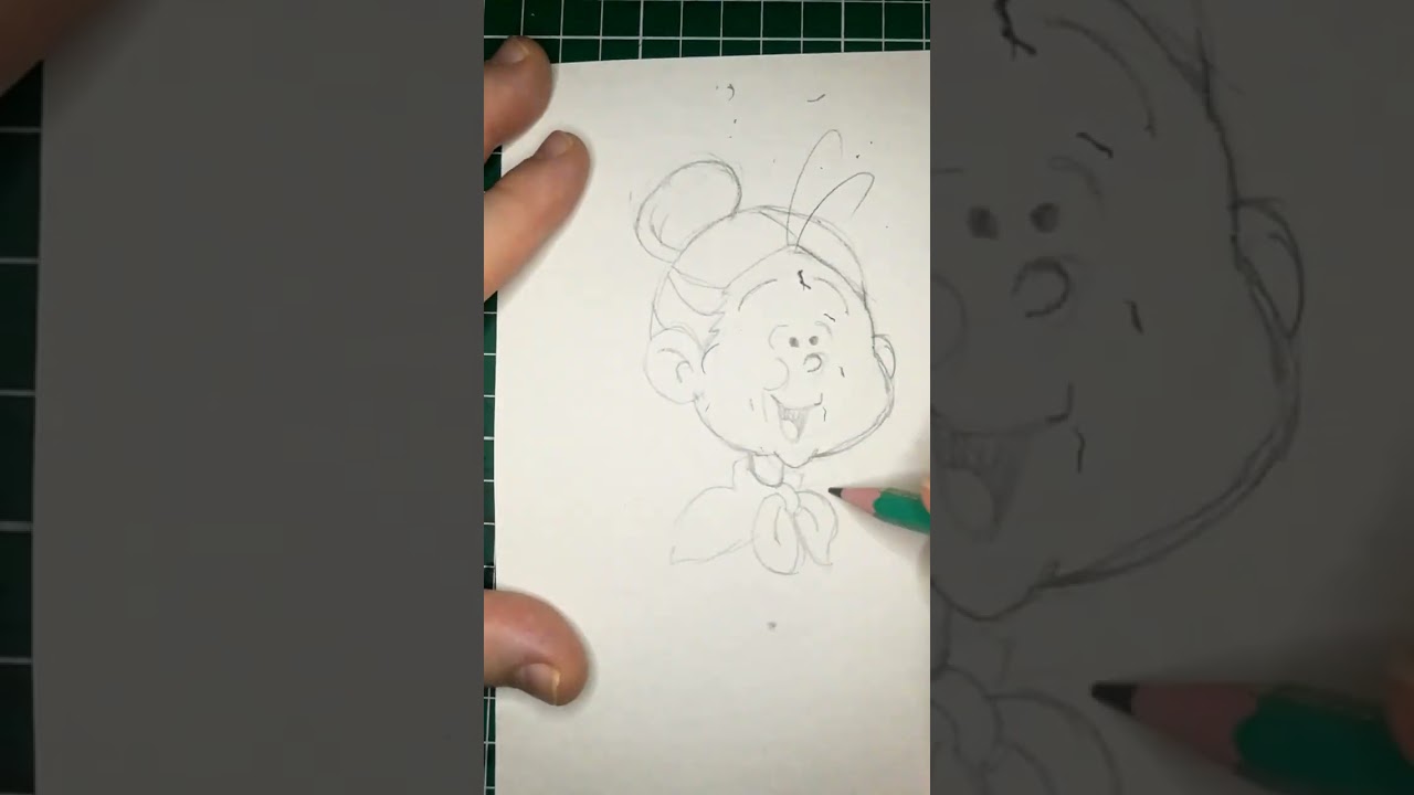 SKETCHING MRS. PEPPERPOT FROM MRS. PEPPERPOT ANIME (SPOON OBA-SAN) #shorts