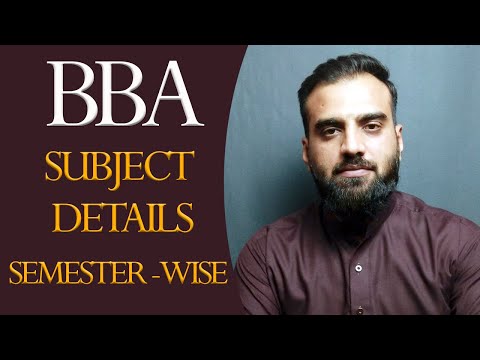 BBA Course Detail Complete Semester Wise
