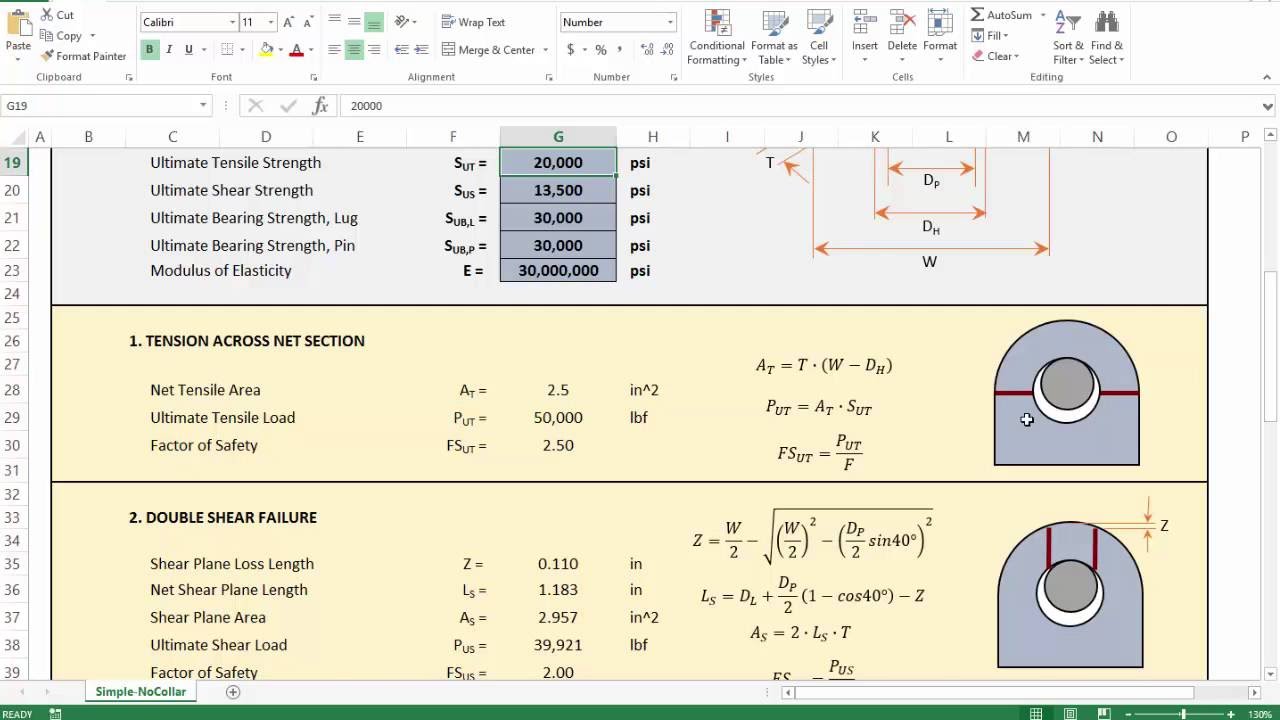 4. Lifting Lug Analysis - Simplified