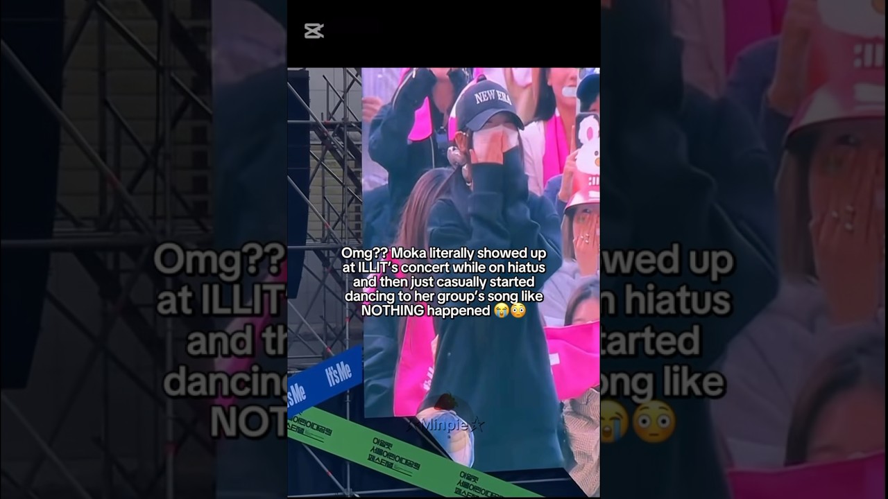 Omg Moka literally showed up at ILLIT's concert while on hiatus #illit #kpop