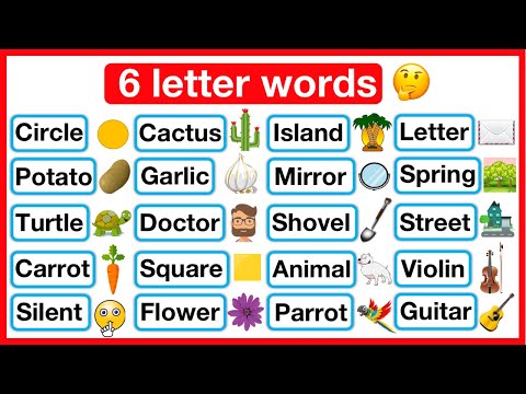 6 Letter Words List 🤔 | Phonics lesson | Reading Lesson | Learn with examples