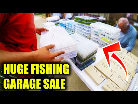 GARAGE SALE LOADED WITH ONLY FISHING GEAR!!(EPIC)
