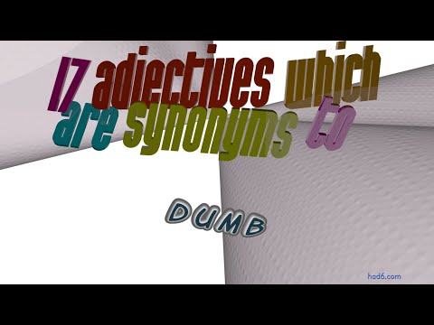 dumb - 17 adjectives similar to dumb (sentence examples)