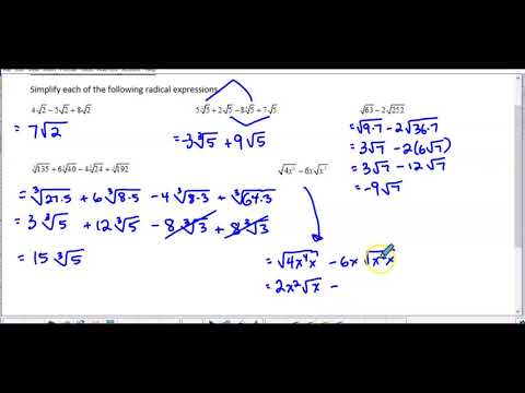 432 Operations on Radicals