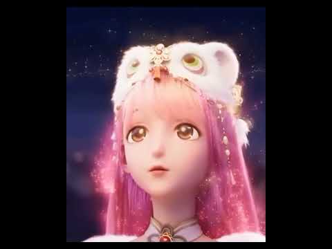 cute anime girl transfer into cat girl 😻
