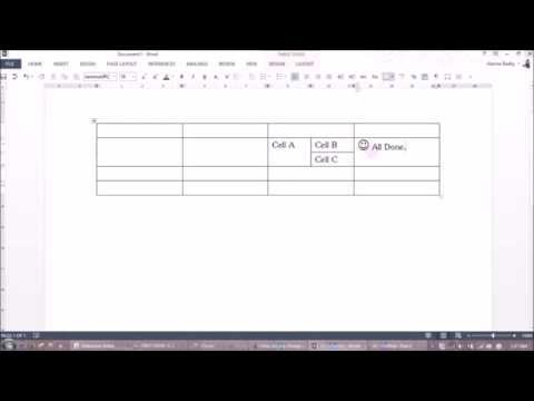 Word Table Cells Split Tutorial
