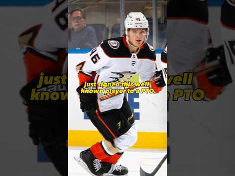 The Anaheim Ducks Just Signed This Player to a PTO! #shorts