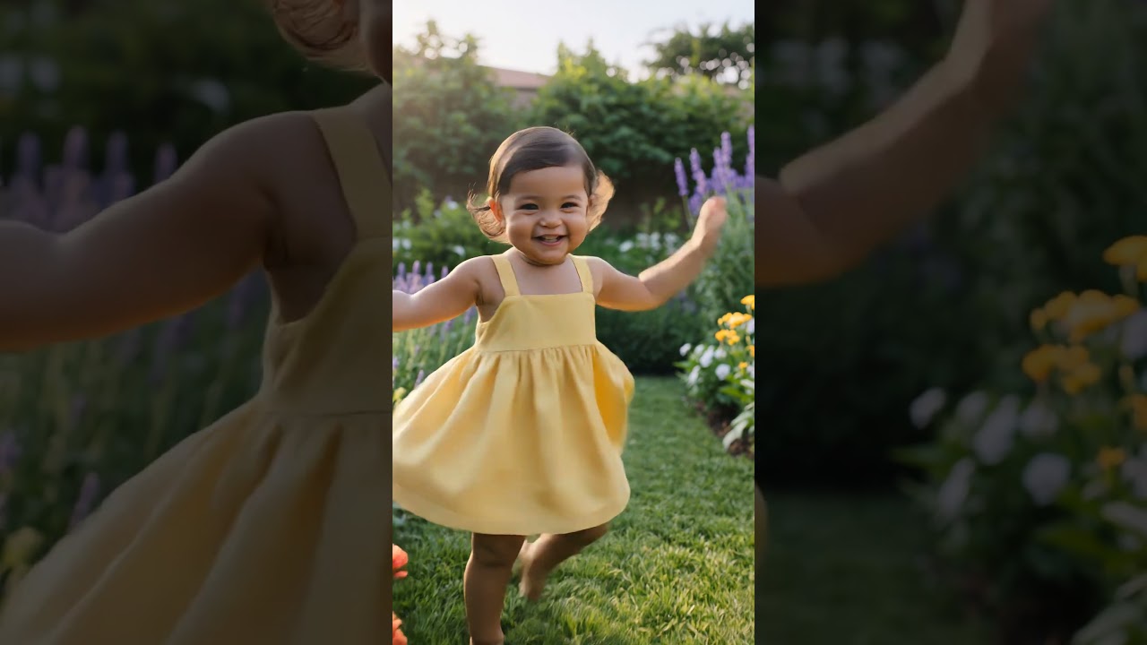 Baby Mia tries to catch bubbles 🫧 #shorts #babymia