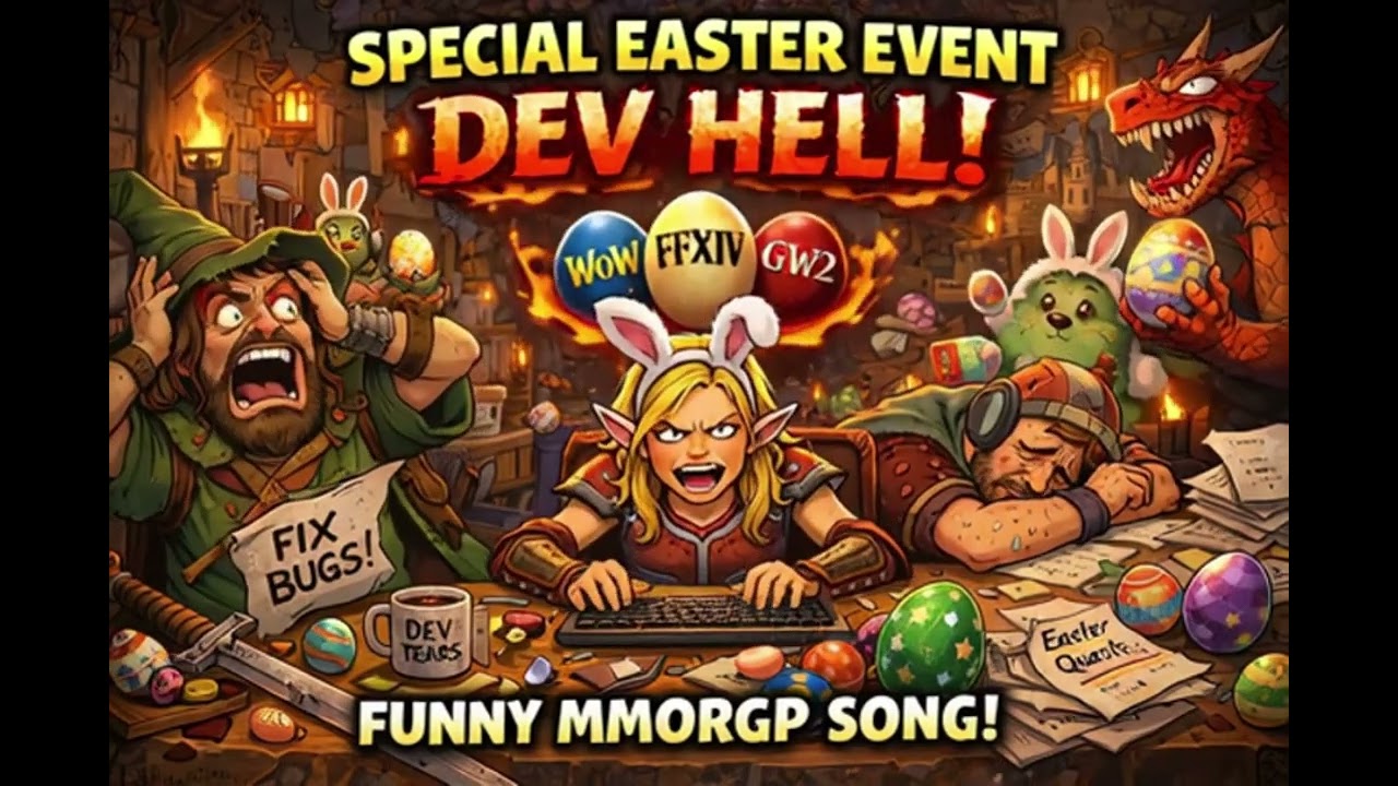 “MMO Devs Creating Easter Events Be Like… 🐰💀”