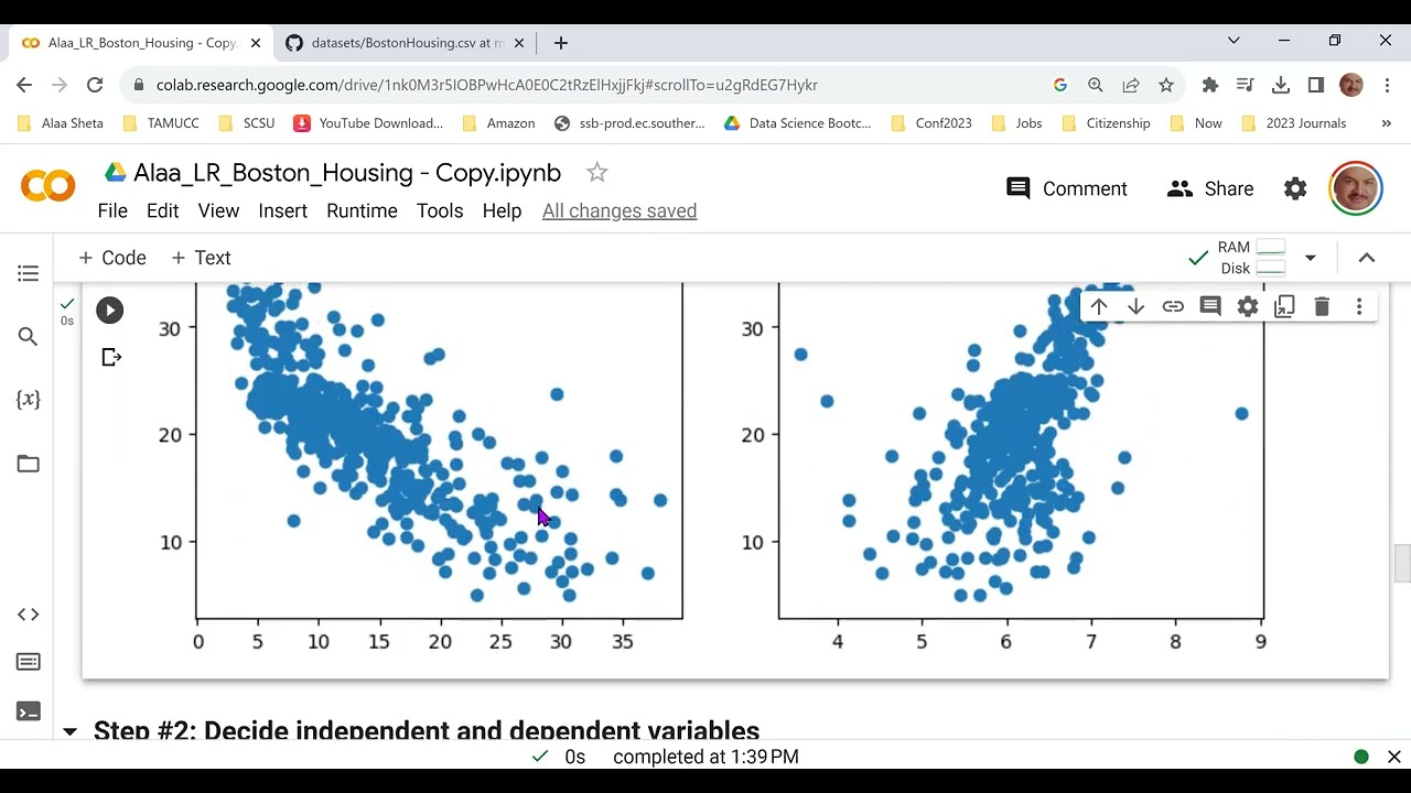 Linear Regression with Boston housing.