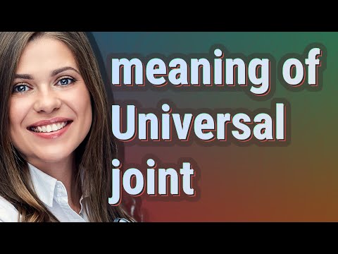 Universal joint | meaning of Universal joint