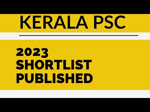 📢 KERALA PSC SHORTLIST PUBLISHED PHYSICAL EDUCATION TEACHER (UPS)- ERNAKULAM