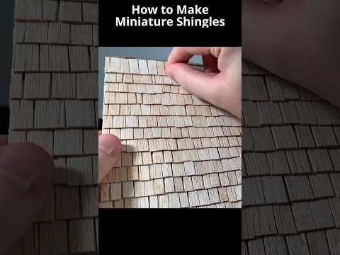How to Make Miniature Shingles from Balsa Wood #miniature #diorama #diy