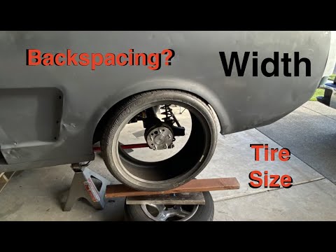 1965 Mustang Max Tire Size / Backspacing and Measurements || 65 Mustang Footage