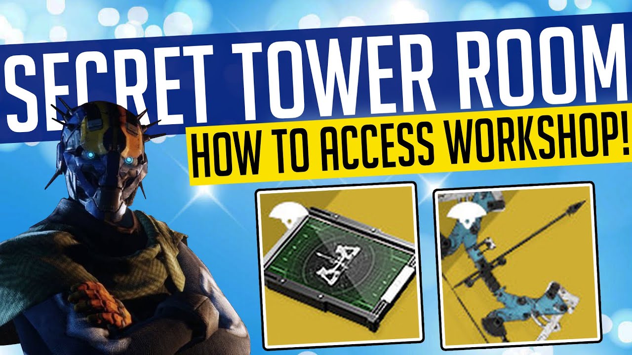 Destiny 2 | SECRET TOWER ROOM! How To Get Into Banshee's Workshop!