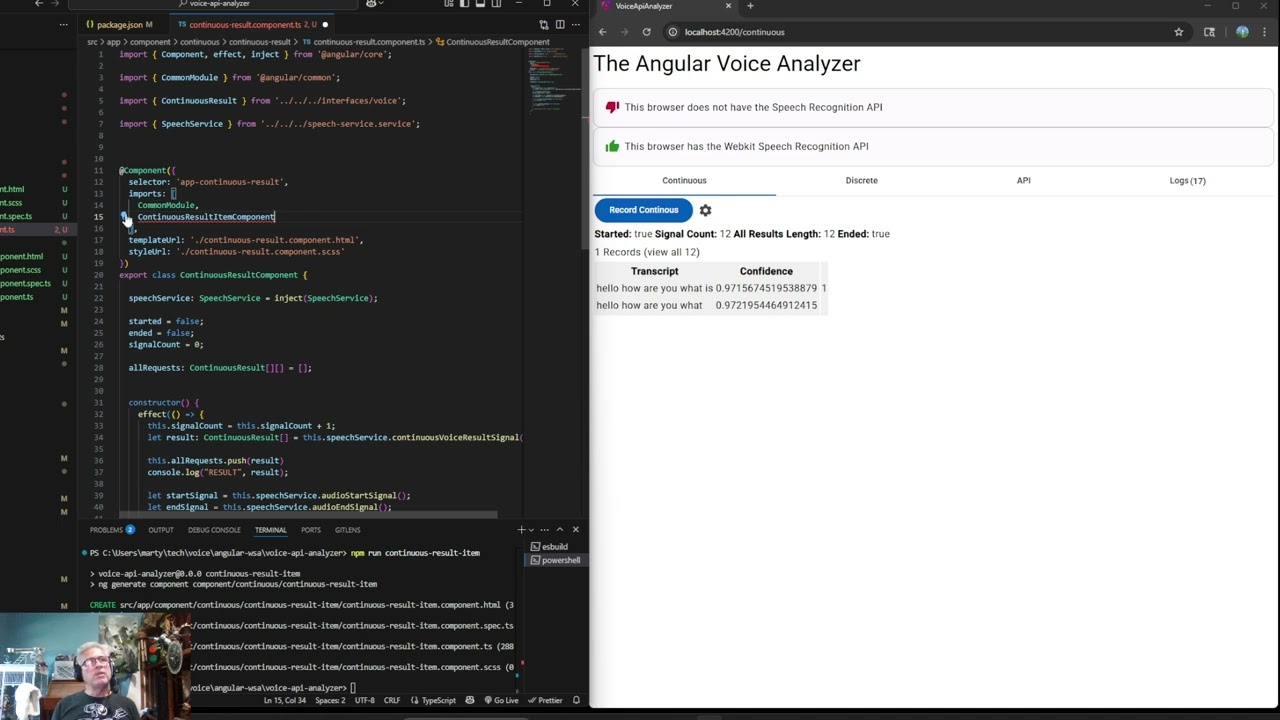 110 - Angular - Web API Speech Analyzer: Moved Result To Component