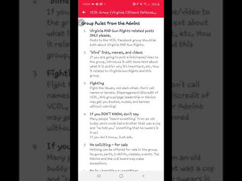 VCDL FACEBOOK GROUP posting rules