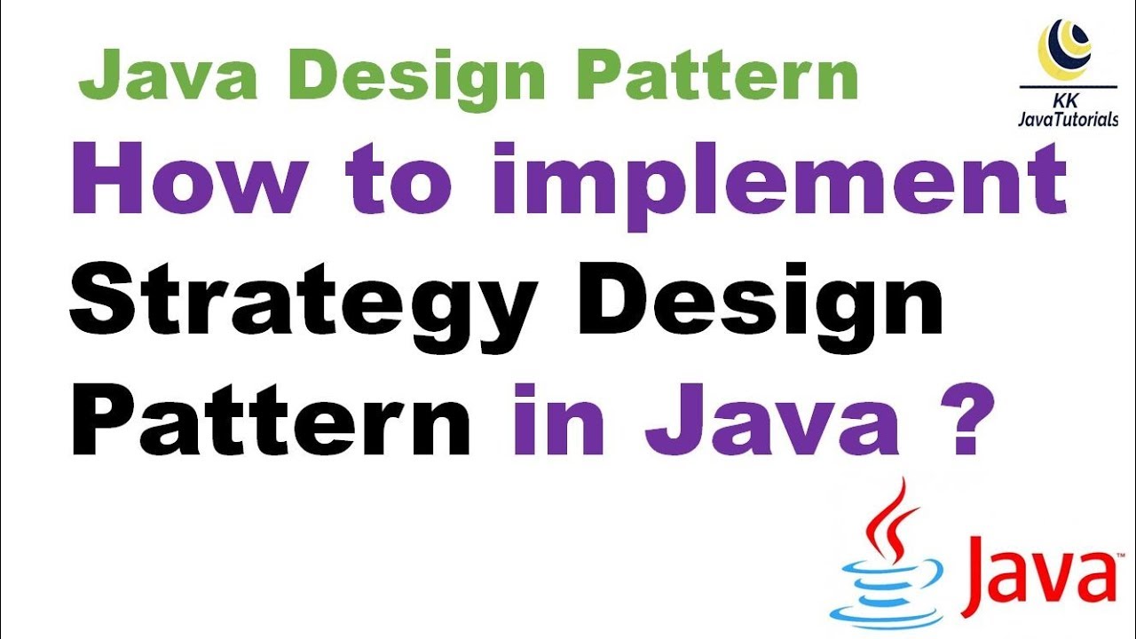 How to implement Strategy Design Pattern in Java ? || Design Pattern Interview Question