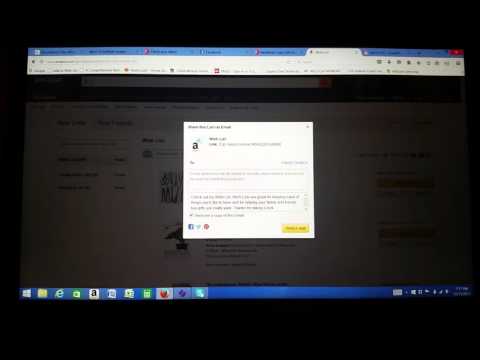 How to find your amazon wish list link.