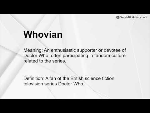 Whovian Meaning