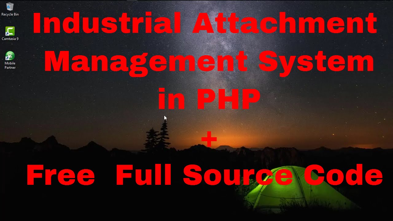Industrial Attachment Management System in PHP  + Full Source Code