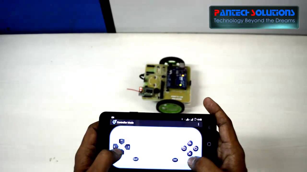 Android Mobile  controlled robot using Bluetooth