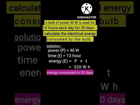 find energy consumed by a bulb | 💡🕵️♀️ | #shorts
