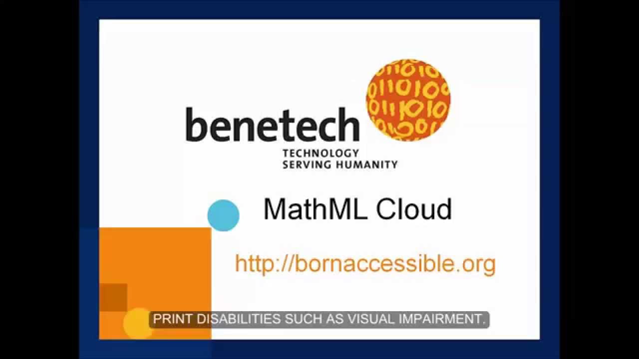 MathML Cloud Overview (CC)