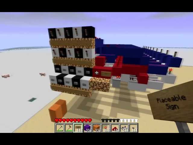 0-9 keybord to memory bank with input display and reset Minecraft Map