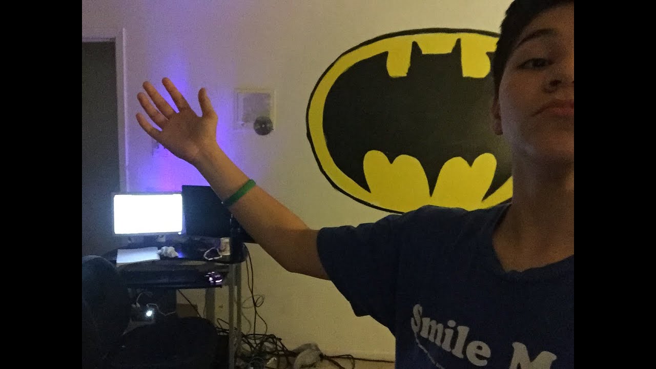 5)Painted Batman symbol on WALL!!! Time Lapse!!