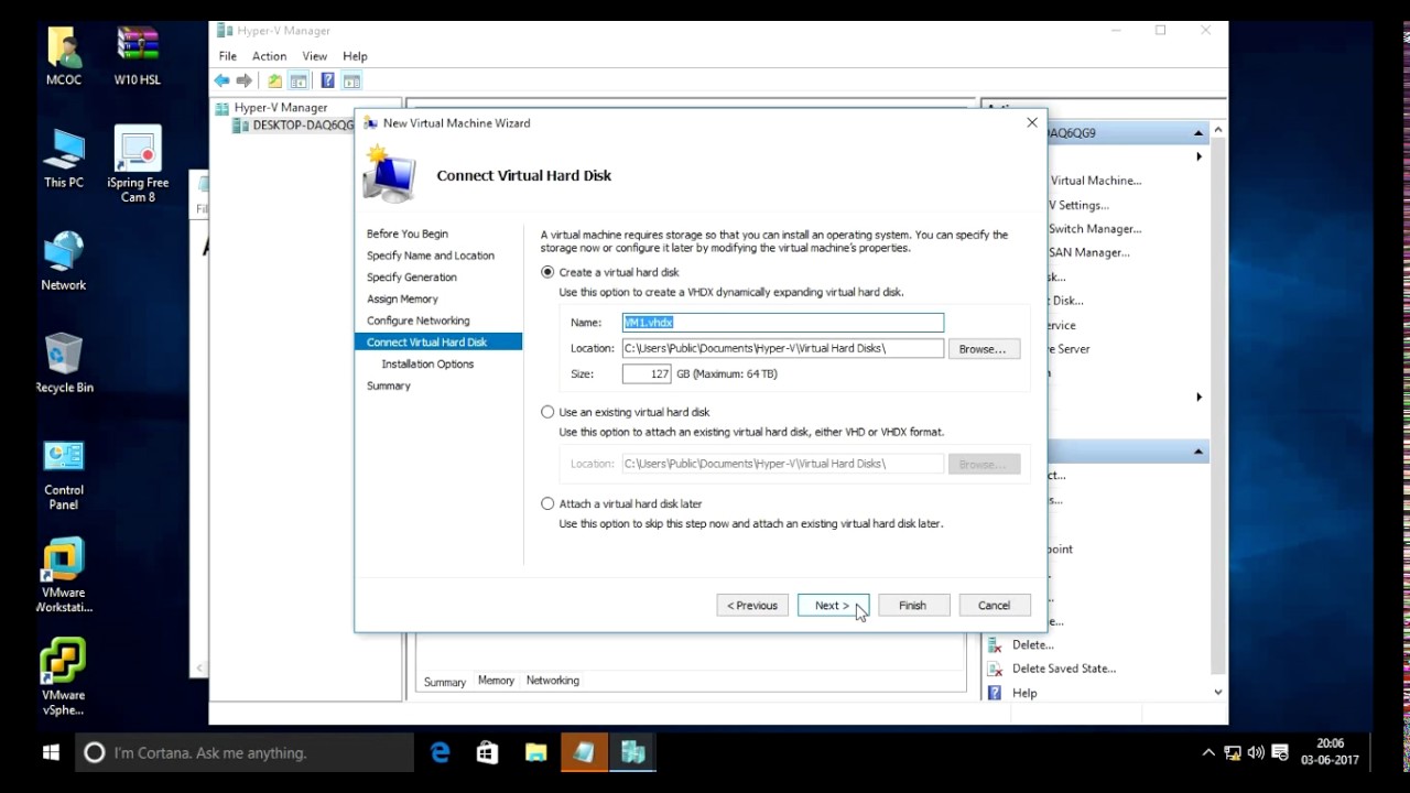 Native Virtualization using Hyper-V
