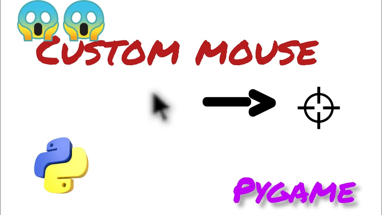 how to create custom mouse in pygame module . #python #coding  @approgrammingdoorshorts3295