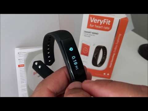 Detail overview of the VeryFit smartband features